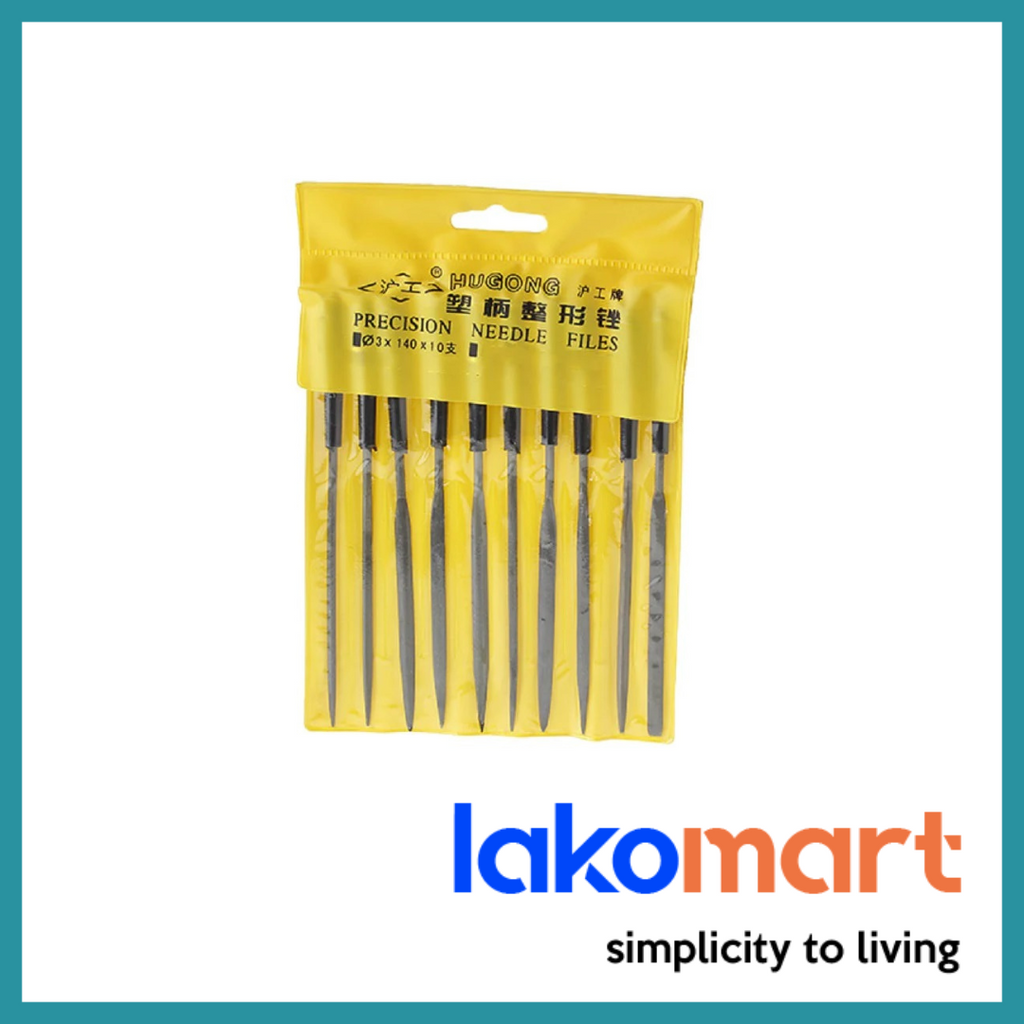 Precision Needle File 10pc Set (Assorted/ Flat Rectangle only ...