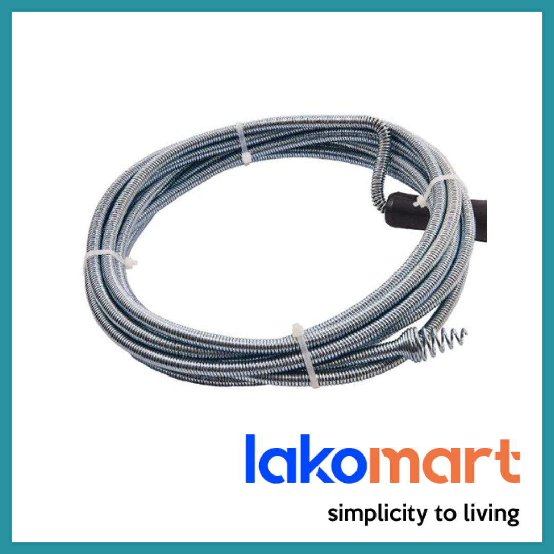 Kitchen Sink Drain Auger Block Clog Free Spiral Pipe Cleaning Rod (3m ...