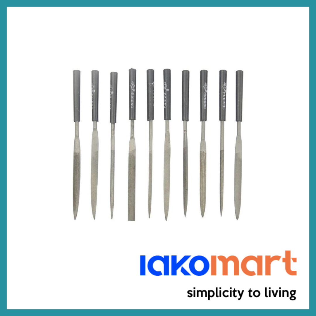 Precision Needle File 10pc Set (Assorted/ Flat Rectangle only ...