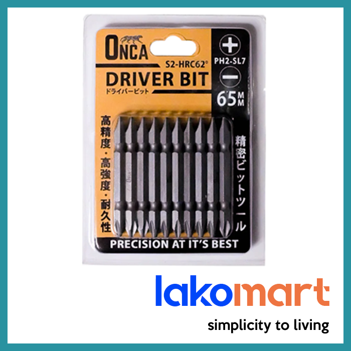Philip head (+) Double Driver Bit for electric drills (PH1/ PH2) (65/1 ...
