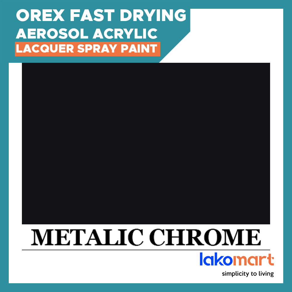 OREX Fast Drying Aerosol Acrylic Lacquer Spray Paint (Premium Metallic ...
