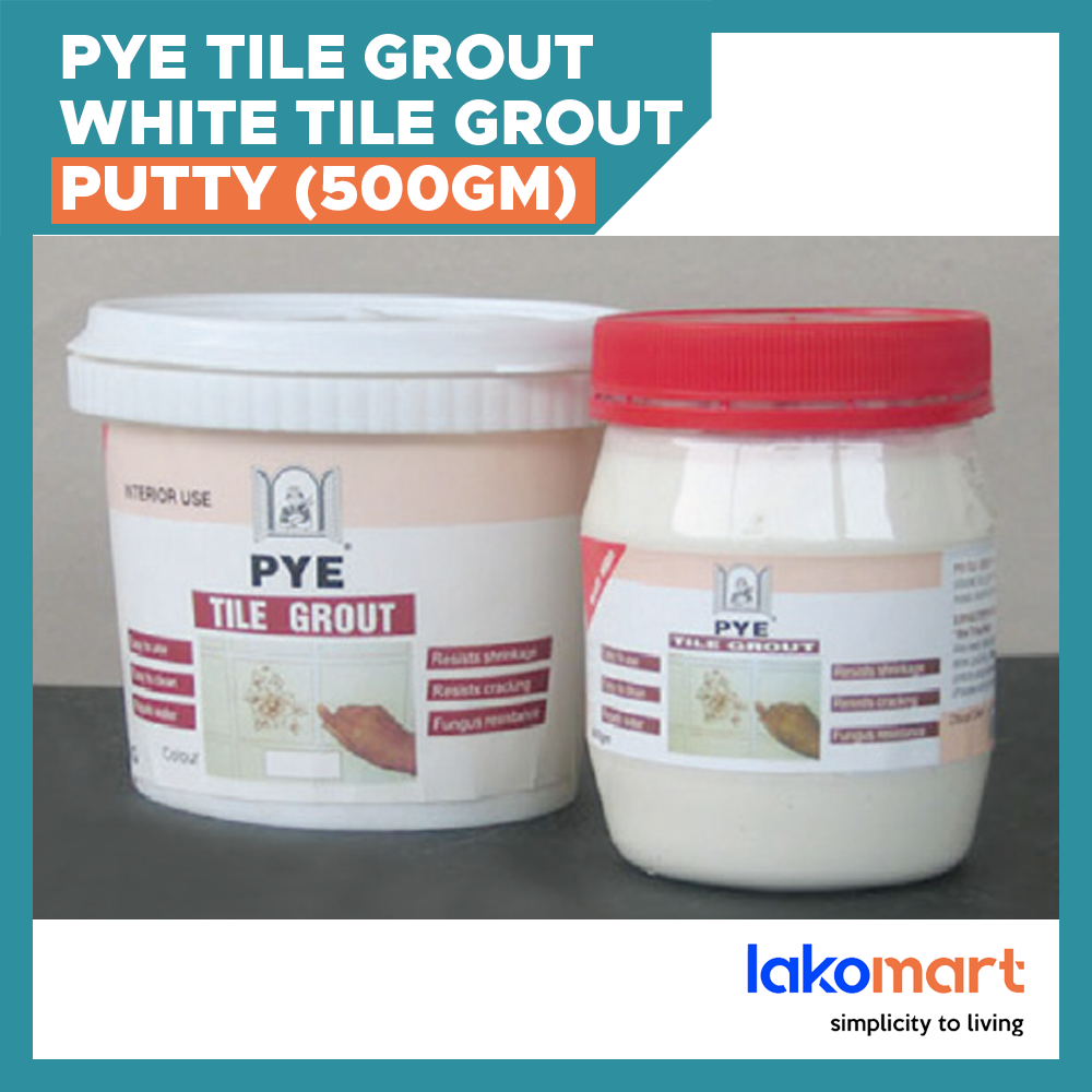 PYE TILE GROUT White Tile Grout Putty (500GM) – lakomart.sg
