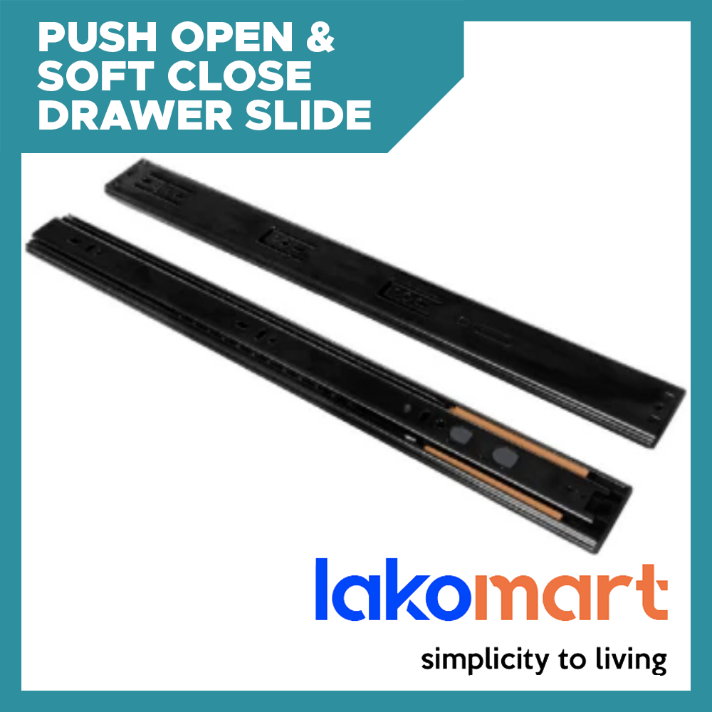 Push to Open Soft Closing Bearing Slide for Kitchen Cabinet – lakomart.sg