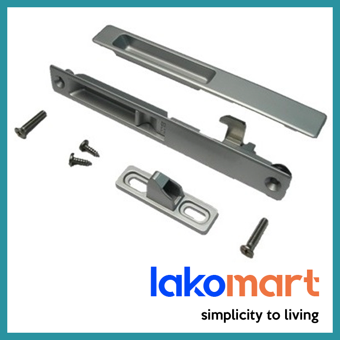 Sliding Door Aluminium Lock 182 X 23mm (25-28mm thickness) – lakomart.sg