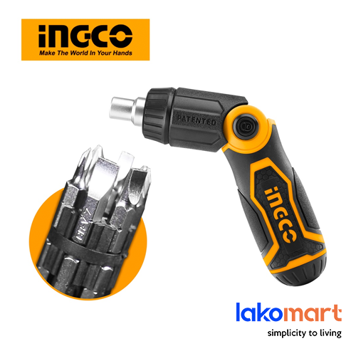 INGCO 13-in-1 Screwdriver Ratchet Set [AKISD1208] – lakomart.sg