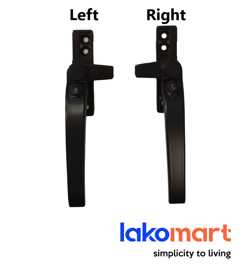 Window Lever Handle with Keylock Casement Window Key Lock (Black/ Whit ...