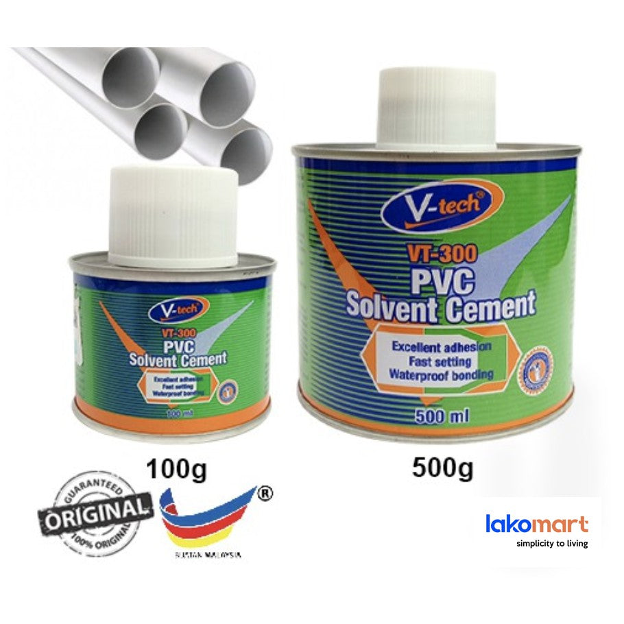 Pvc Glue Solvent Cement 100/500gm – lakomart.sg